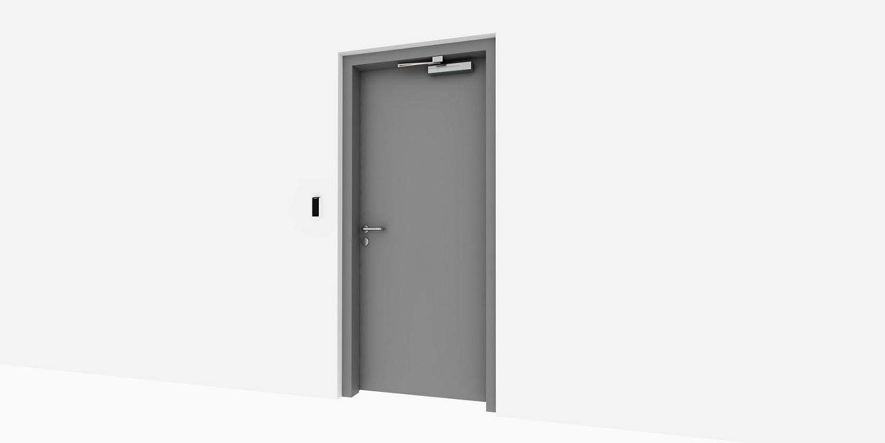 Steel Doorset Electrical Lock with Both side Access control - Single | ASSA ABLOY